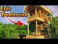 Minecraft - How To Build A Treehouse | Tutorial | Easy Minecraft Project