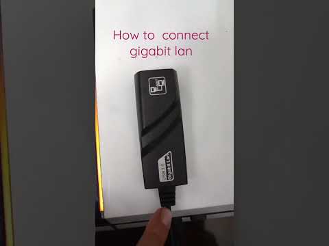 how to connect gigabit lan usb 3.0