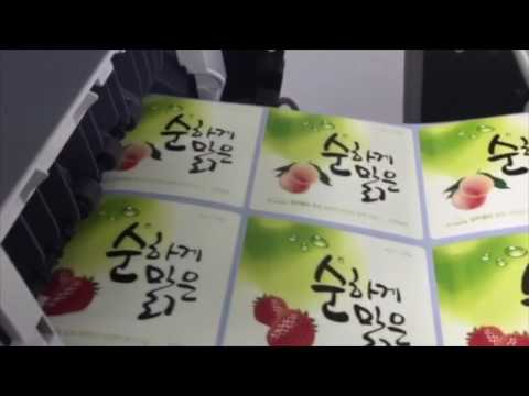 digital label printing machine Video