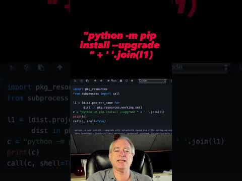 Upgrade All Your Python Packages with One Simple Trick! 🐍 #shorts #python