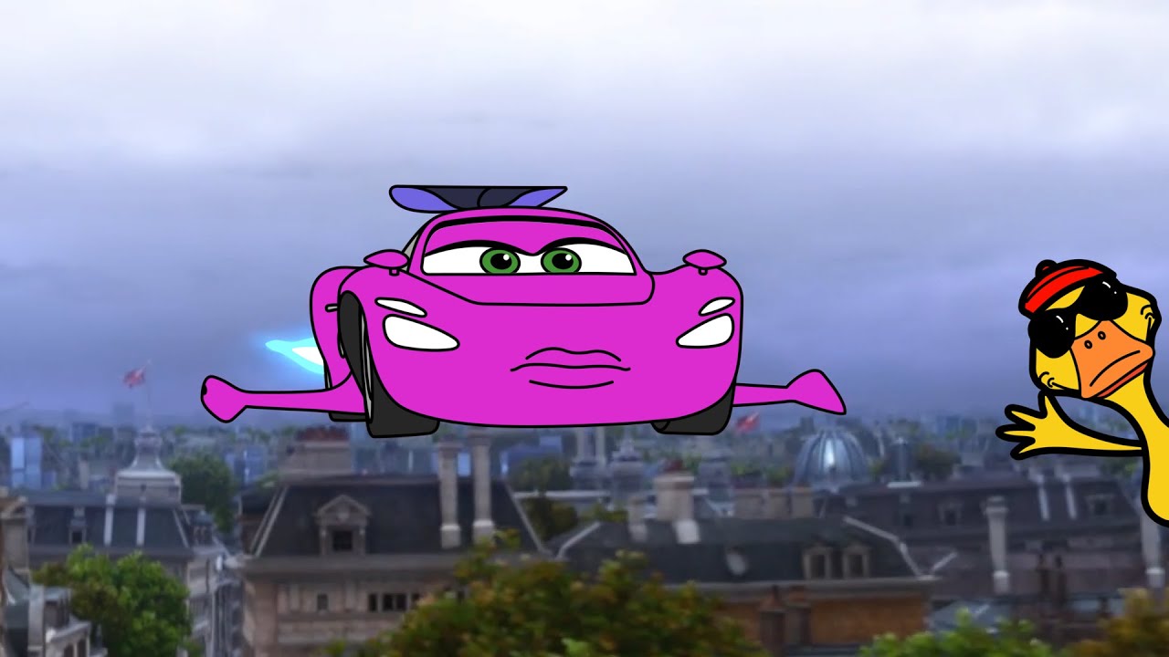 Draw Holley Shiftwell And Make Her Fly In The Sky (Cars 2) | Alexand Duck