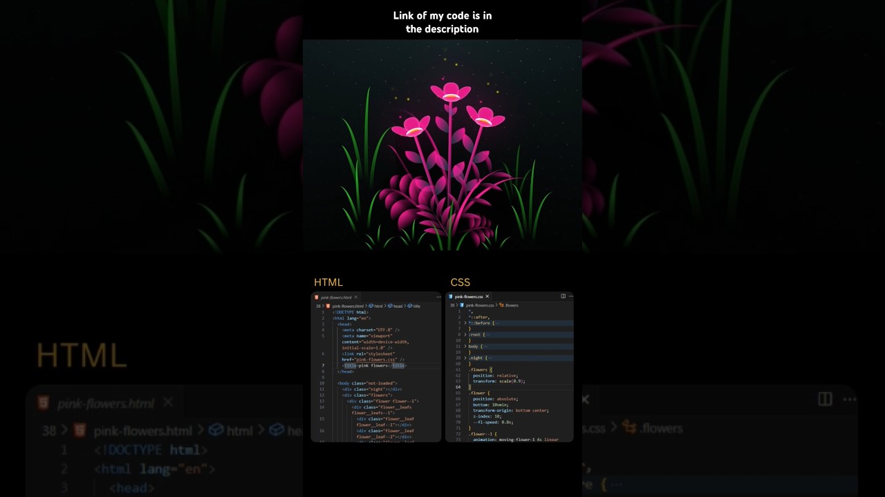 Flowers for you #programming #flowers #code #html #css #javascript