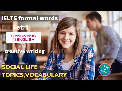 Formal vocabulary for IELTS essay writing complex sentences| synonyms, thesaurus words set 1|