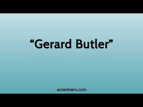 Pronounce "Gerard Butler" - South Korean accent vs. native U.S.