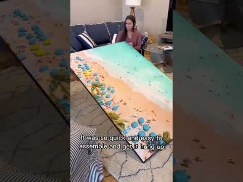 “Obsessed with my new beach artwork from @bigwalldecor. This product makes decorating so easy.”