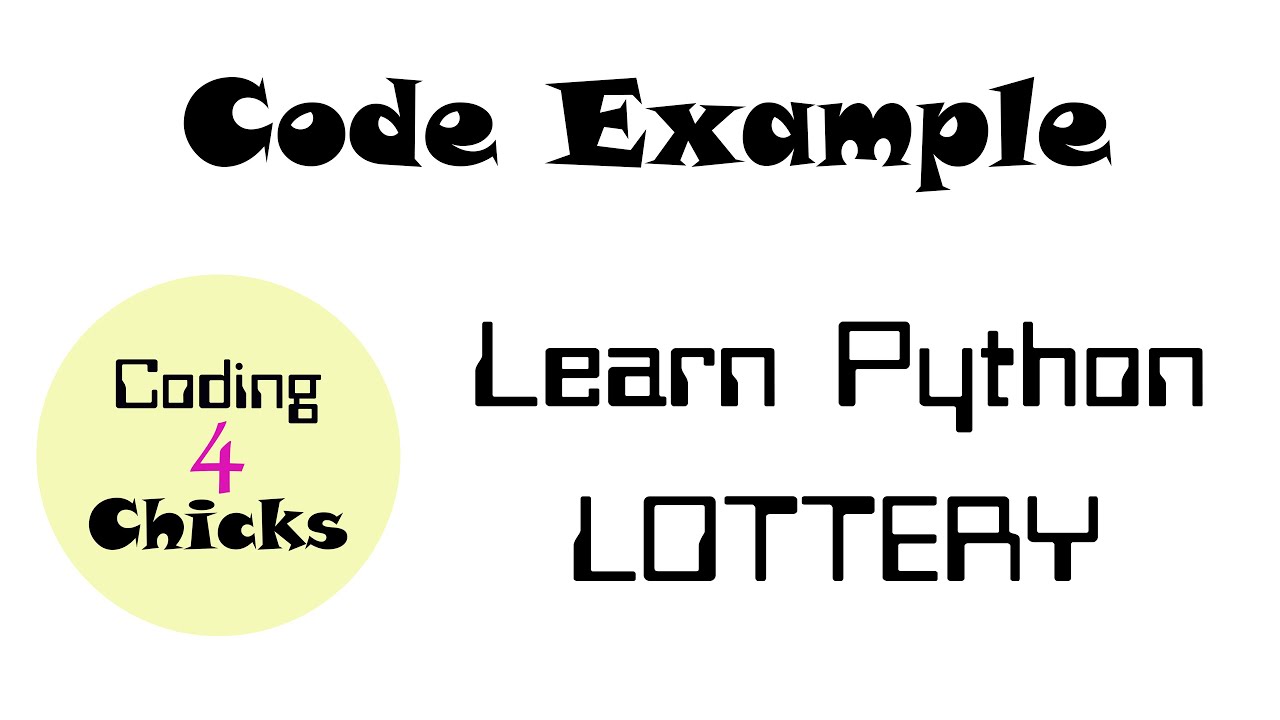 Learn Python - Code Example - LOTTERY