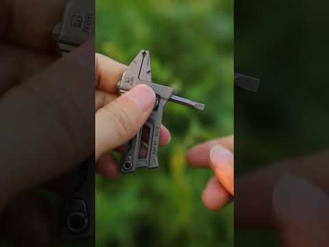 Mini Multitool for Key Chain - Multitool Adjustable Wrench Jaw plus Screwdriver plus knife