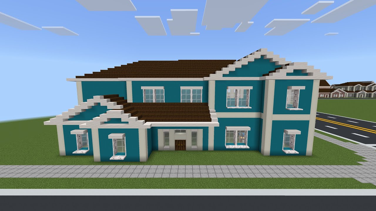 How To Build A Suburban House 🏠 In Minecraft Tutorial 761 - Minecraft ...