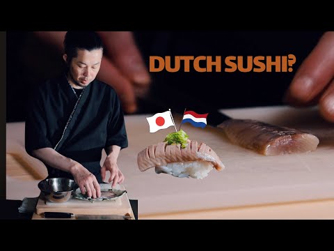 Former Michelin Star Japanese Chef uses Dutch Herring to Make Sushi...
