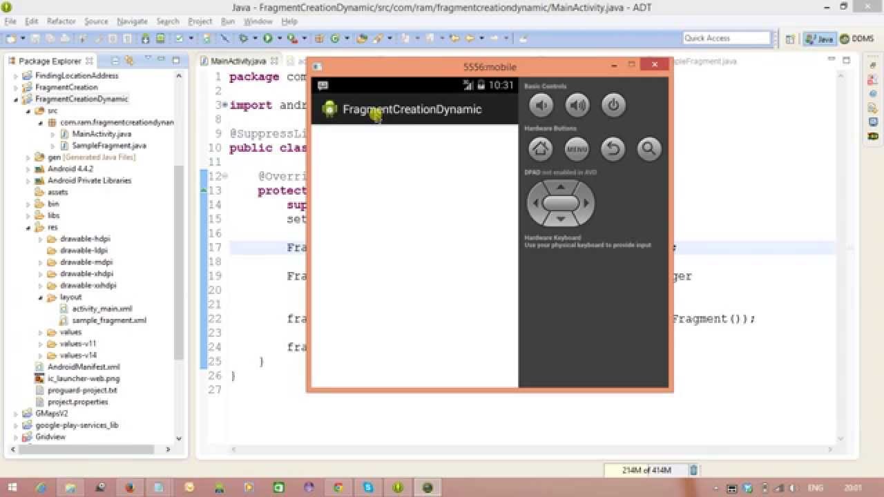 Android Fragments Tutorial Part-2 Creating Fragment Dynamically