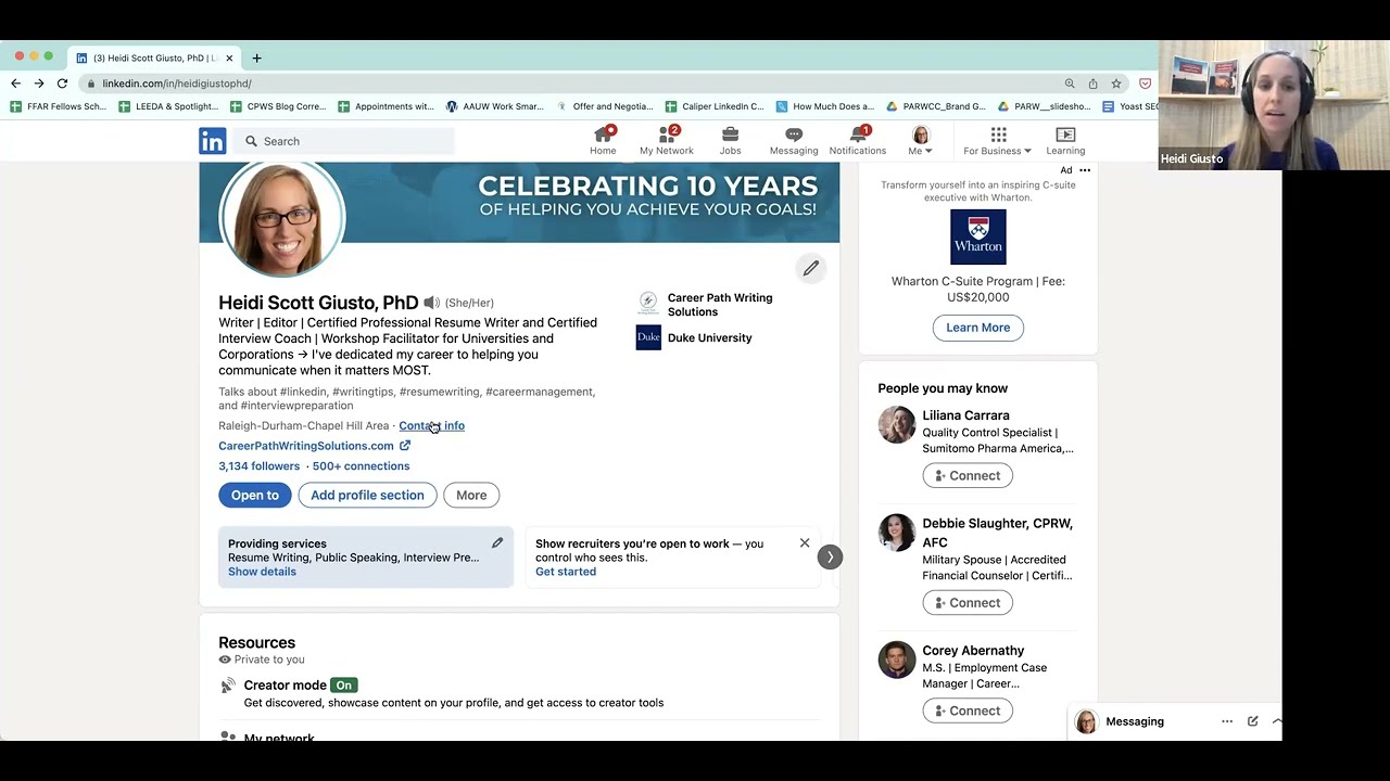 Create Killer Above-the-Fold LinkedIn Content | A Brief Tutorial from Heidi Scott Giusto, PhD