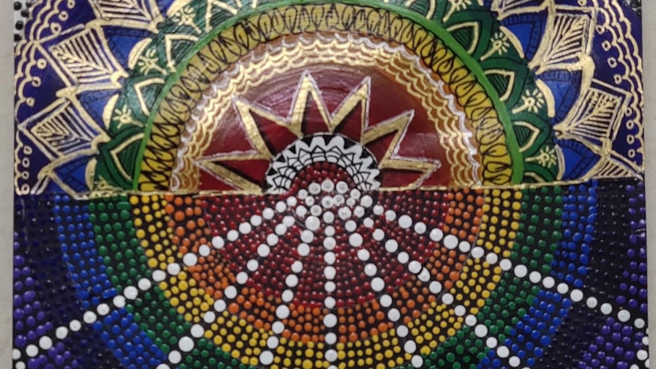 RAINBOW MANDALA ART #colourfulmandala July 31, 2020