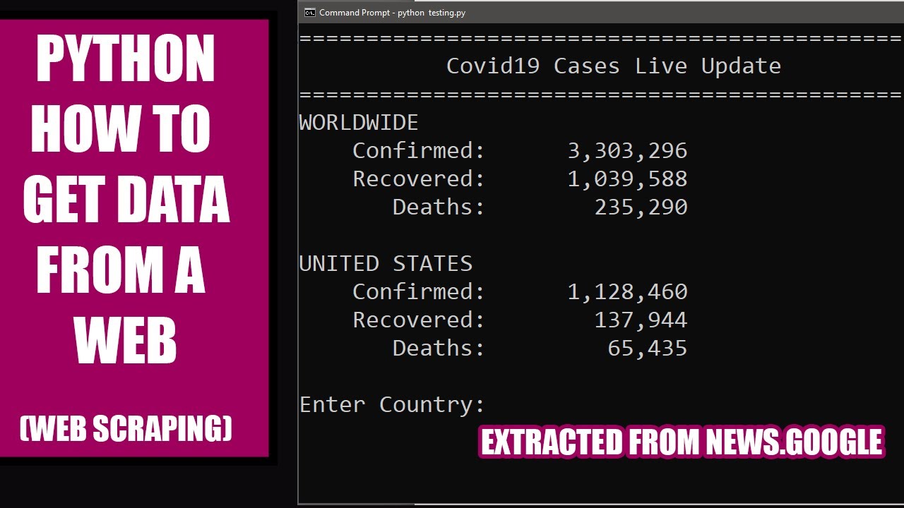 Python Web Scraping (Free Source Code)