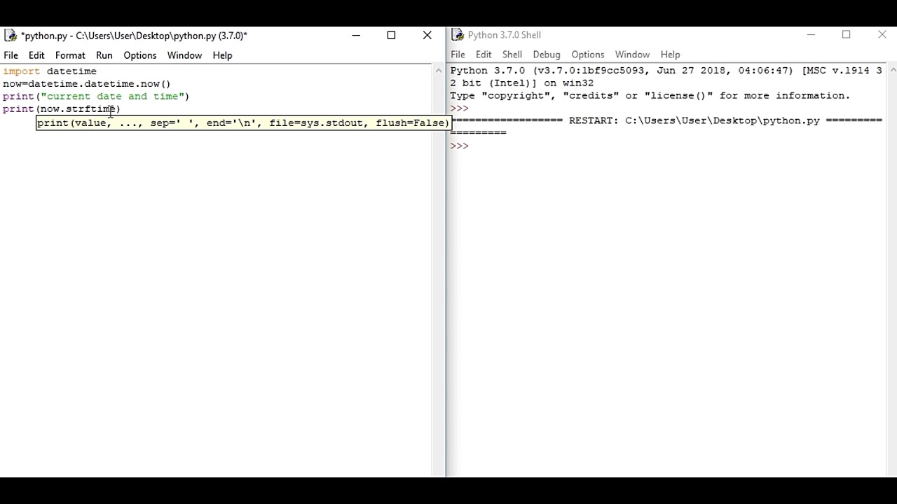 Python program to display current date and time [basic-2]