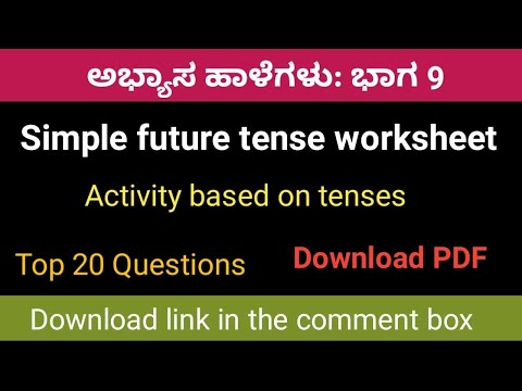 Simple future tense worksheet | Simple future tense examples | Simple future tense exercise