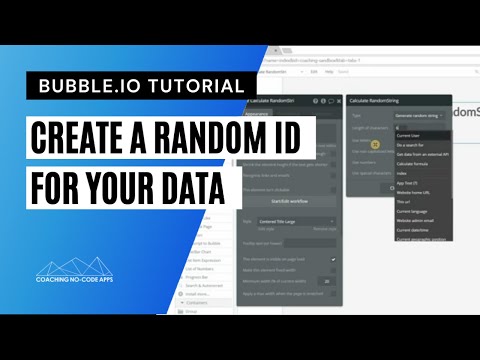 Create a Random ID for your Bubble.io Data