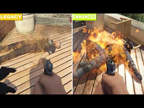 Legacy VS Enhanced Side by Side Comparison - GTA V (WHICH IS BEST ?)