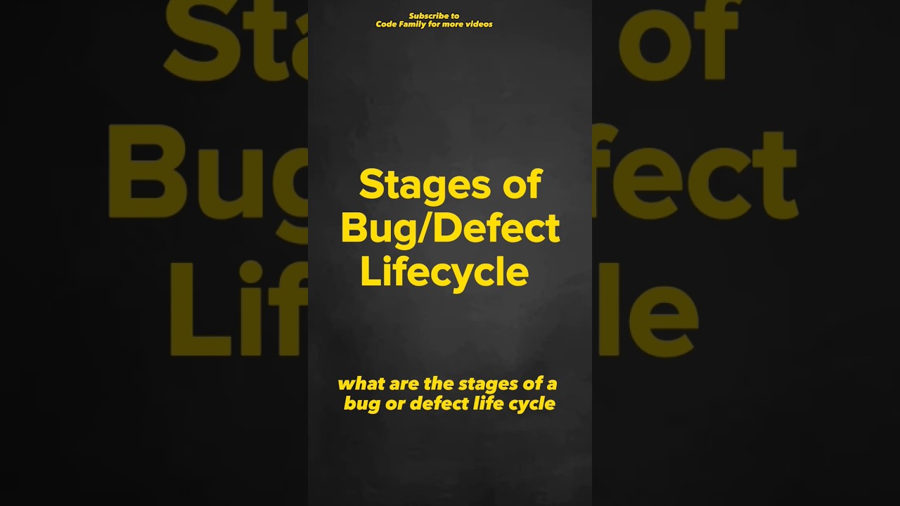 Defect or bug Life cycle in one minute #testing #defect #manual testing interview questions