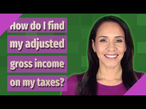 How do I find my adjusted gross income on my taxes?