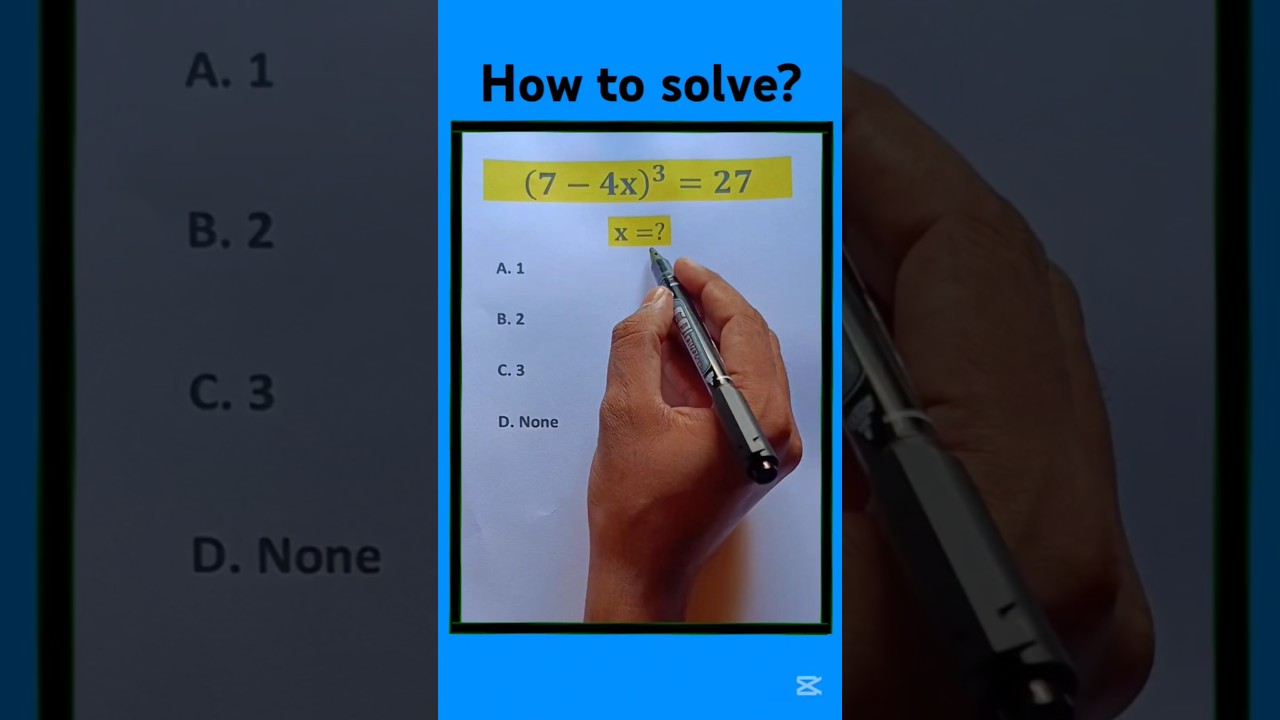 Exponent Math with 3 #maths #shorts