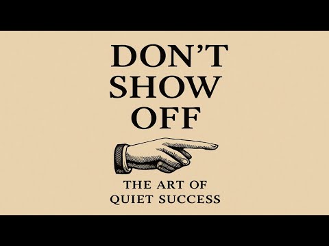 Don't Show off | The Art of Quiet Success | Motivational story