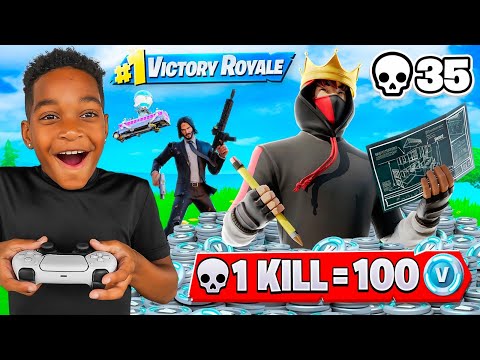 EVERY KILL DJ GETS = $100 FORTNITE CHALLENGE