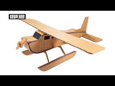 How To Make Seaplane With Cardboard Crafts | Cardboard Seaplane | DIY Cardboard Airplane Floatplane