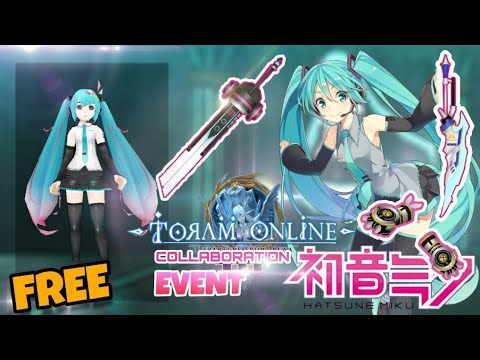 Toram Online HATSUNE MIKU Collaboration Event | FREE Limited Avatars - New Weapons and... 😍
