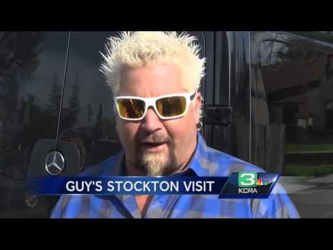 Food Network star Guy Fieri visits Stockton restaurants
