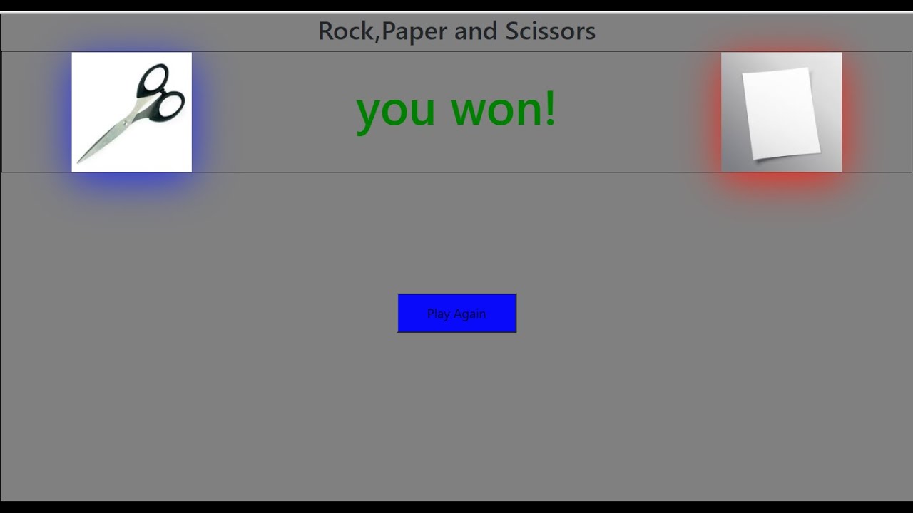 RockPaperScissors In JavaScript With Source Code | Source Code & Projects