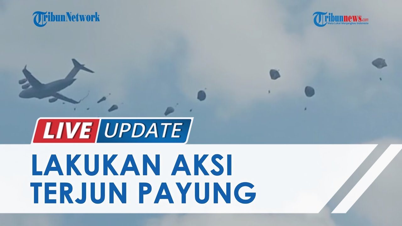 Aksi Terjun Payung Latma Garuda Shield TNI AD dan US Army, 500 Prajurit ...