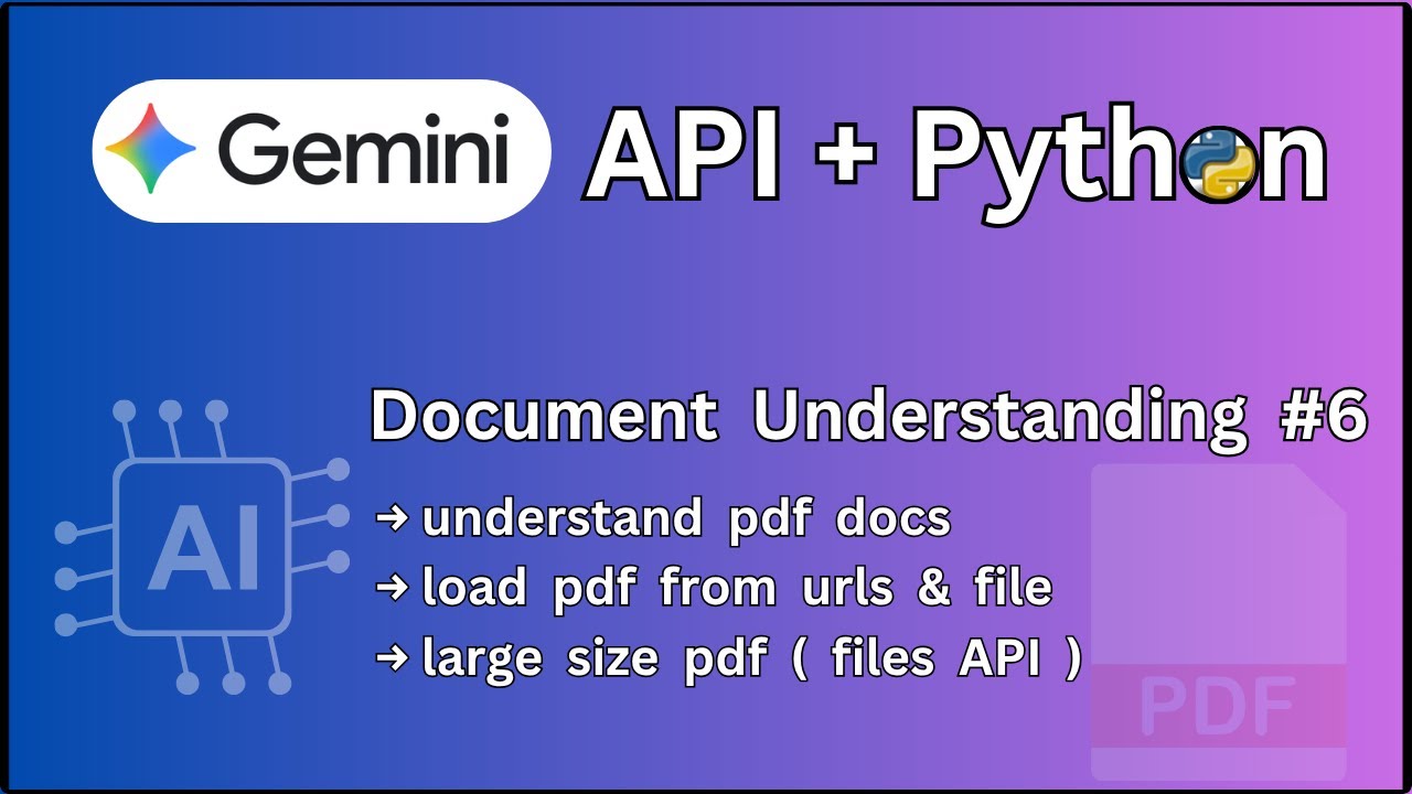 Document Understanding with Gemini AI and Python | PDF Information Extraction & Summarization