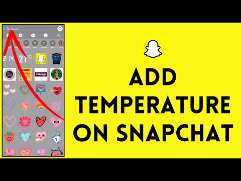 How to Add Temperature on Snapchat?
