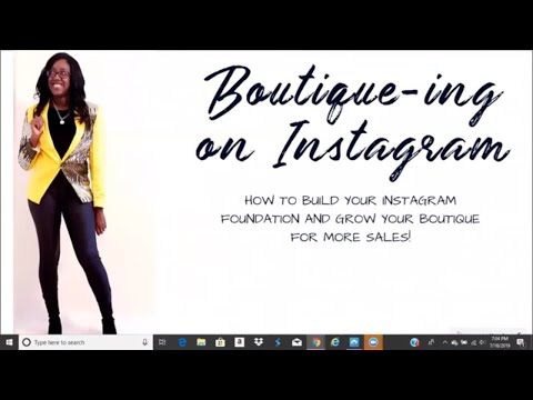 Learn to Grow Your Online Boutique on Instagram|Webinar Replay