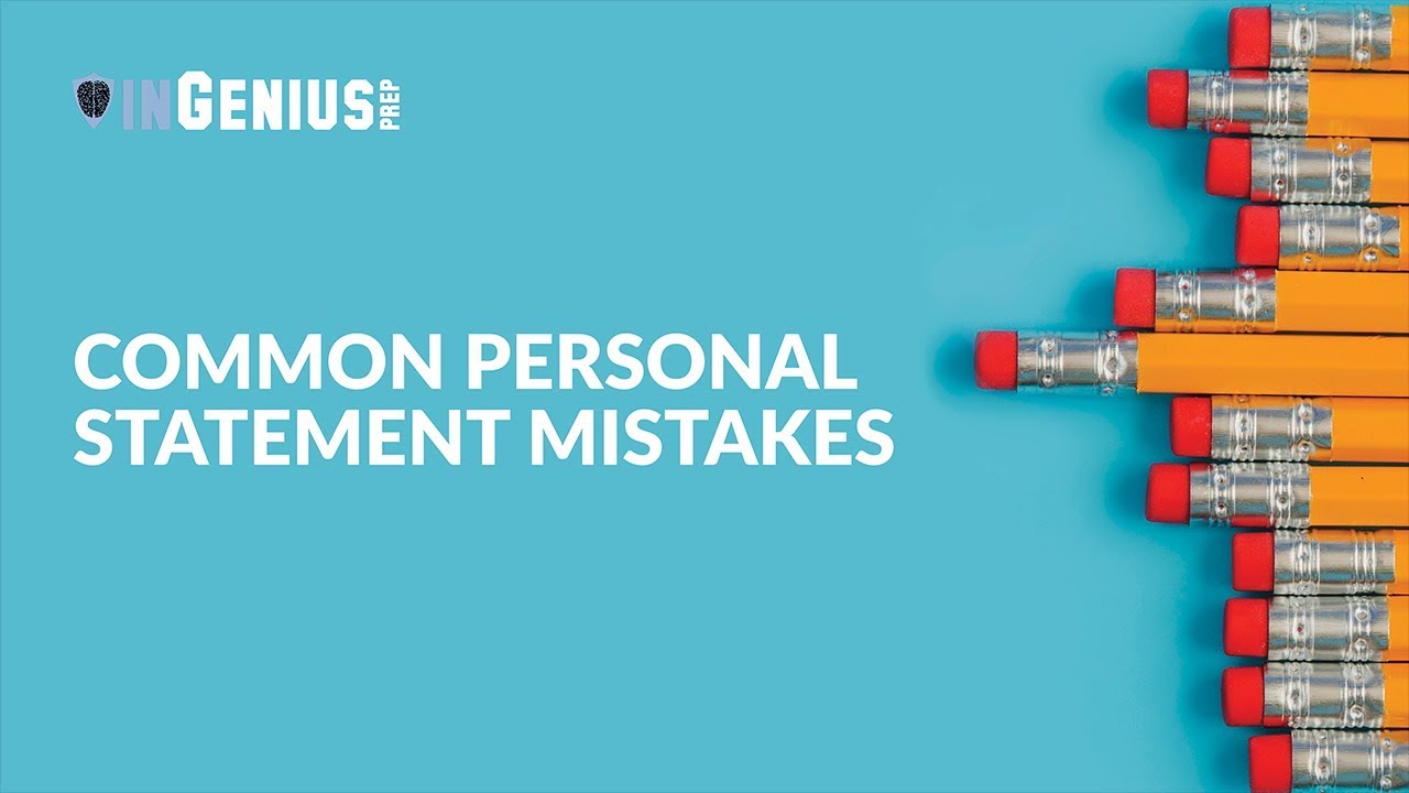 Common Personal Statement Mistakes