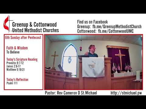 Service for 7/9/2023 – Rev Cameron D St.Michael