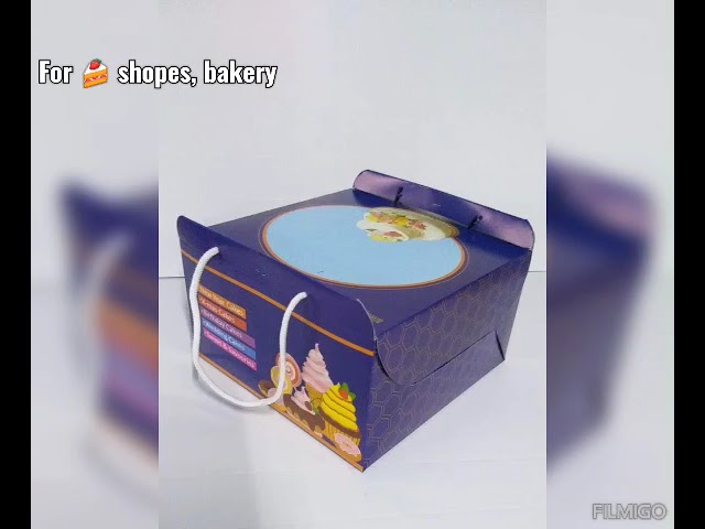 Cake Box - Paper Cake Carry Bag Manufacturer from Tiruppur