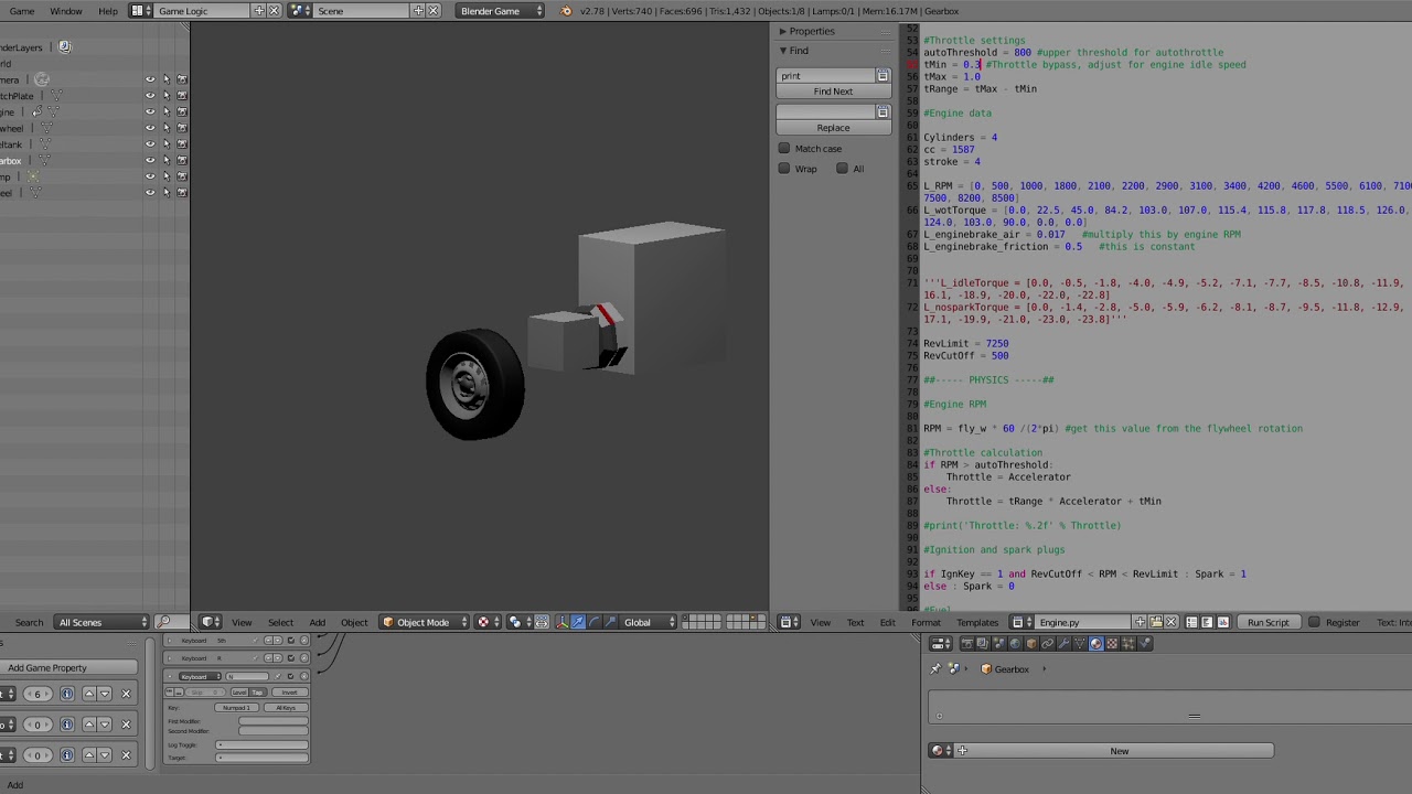 Basic drivetrain simulation