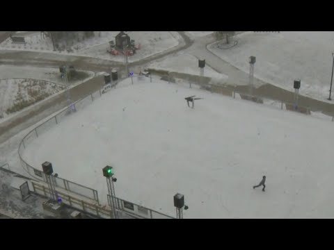 Ice rink rebuilt in new location in Royal Oak after positive feedback last year