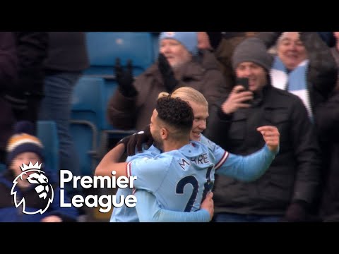 Erling Haaland completes hat trick for Manchester City v. Wolves | Premier League | NBC Sports