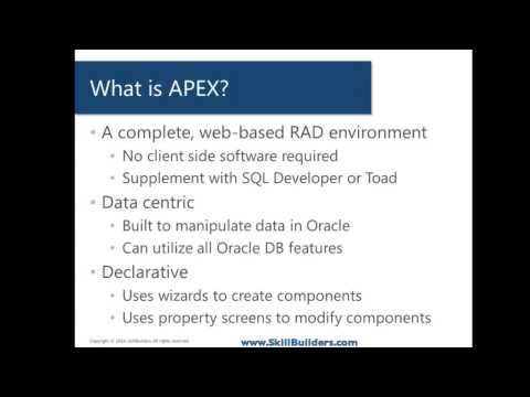 What is Oracle APEX (Application Express)?
