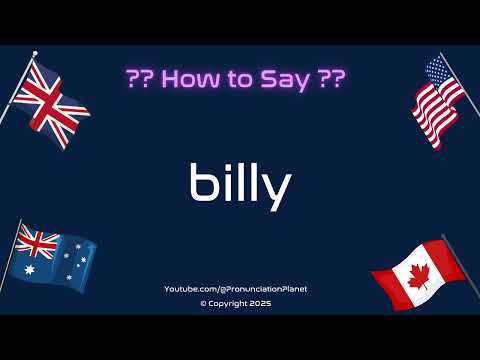🐑🎸 How to Pronounce billy? (CORRECTLY) | Pronunciation Planet