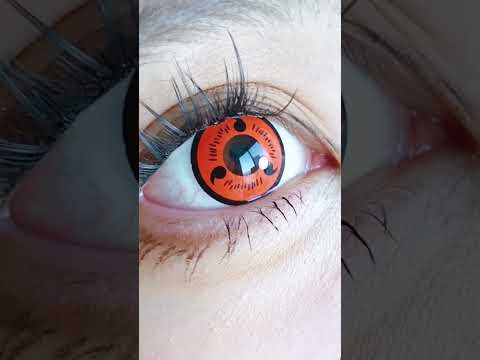 Sharingan cosplay lens #coloredcontacts #halloween #cosplay