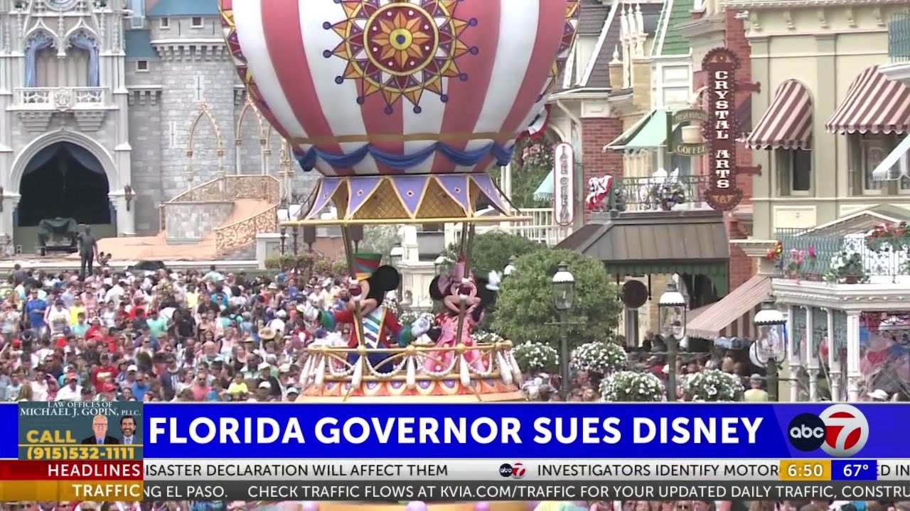 Florida Governor Ron DeSantis Disney oversight board votes to sue company