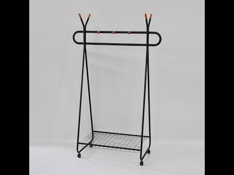 Y Shape Multi-Function Garment Rack with 3 Knob Hook FM9505MBK/NT