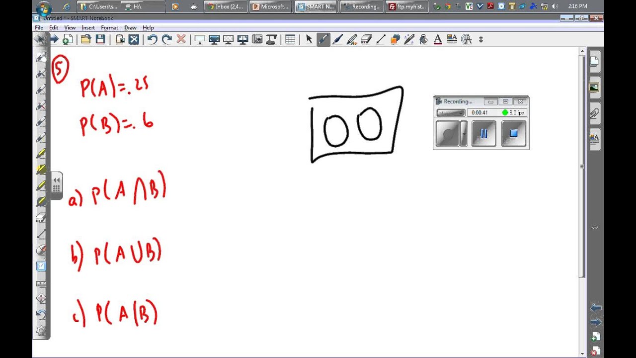 Probability Worksheet - Problem #5