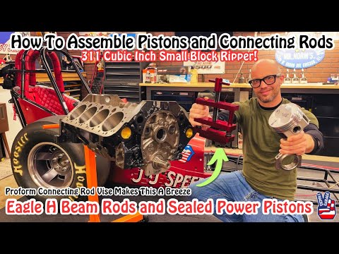 EASY! How To Assemble Pistons and Connecting Rods in a Small Block Chevy #engine
