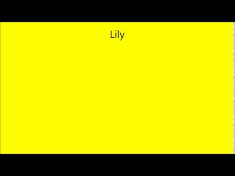Meaning Of The Name Lilly