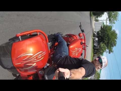 Ebay Jake rides on the Rods & Rides 127", 145 HP, 145 lbs torque, 360mm rear tires