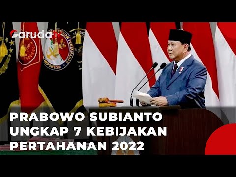 Menteri Pertahanan RI Prabowo Subianto Buka Rapat Pimpinan Kementrian Pertahanan Tahun 2022